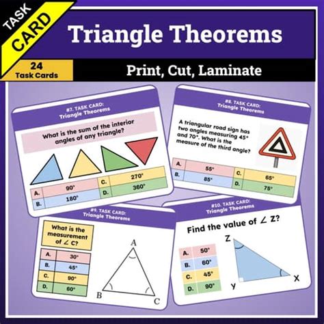 Teks Geometry G 6d Task Card Triangle Theorems By Markimatics