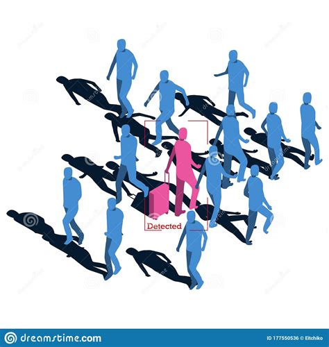 Isometric Traveller Use Map Application On The Smartphone To Reach The Destination Cartoon