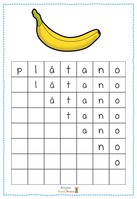 Fichas Para Ejercitar El Deletreo De Palabras Actividades De Infantil