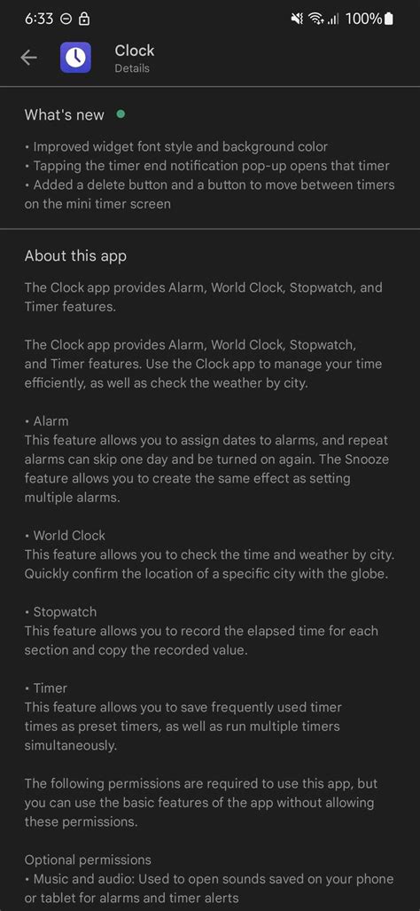 samsung clock app updated with new widget design timer features