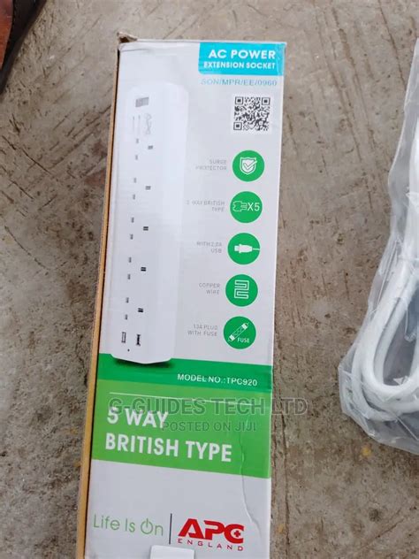 Apc Extension Board Surge Protector5 Outlets 2usb Port In Madina