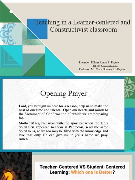 Teaching In A Learner Centered And Constructivist Classroom Pdf Constructivism Philosophy