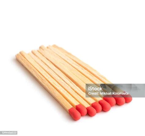 Matches Isolated On A White Background Pile Of Matches Isolated Stock