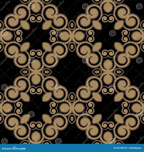 Swirly Seamless Pattern Stock Vector Illustration Of Backdrop 92169479