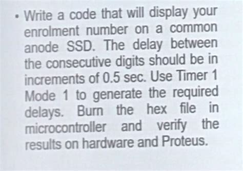 solved write a code that will display your enrolment