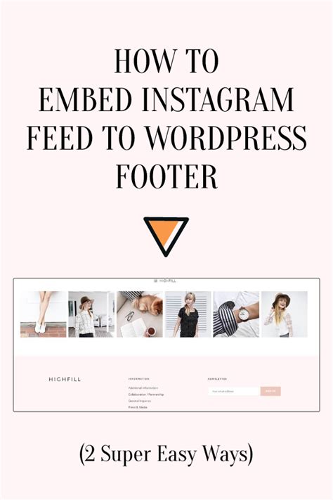 How To Embed Instagram Feed On Wordpress Blog Footer 2 Easy Ways