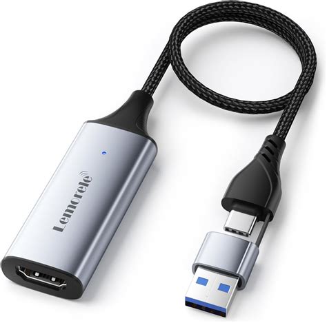 Lemorele Video Capture Card Usb 3 0 To Hdmi 4k 1080p 60hz Hdmi Capture Card With