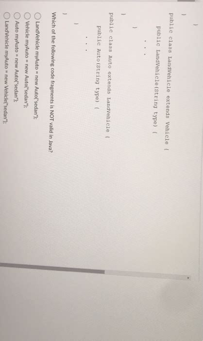 Solved Question 73 1 Point Consider The Following Class