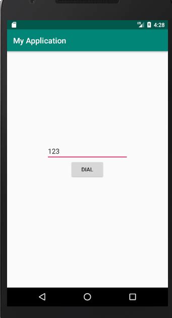 write a program to create a button “dial” when you click on this