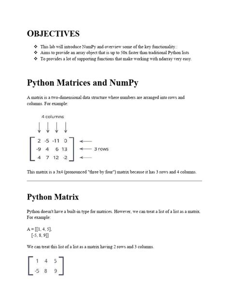 Programing Using Numpy Library Syed Fasih Insitute Of Space