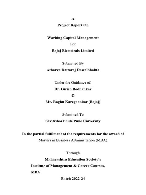 Sip Project Introduction Pages Pdf
