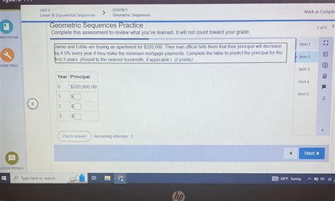 Unit 8 Lesson 5 Linear And Exponential Sequences Geometric Sequences Mark As Comple Geometric