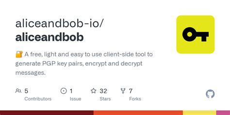 GitHub Aliceandbob Io Aliceandbob A Free Light And Easy To Use Client Side Tool To