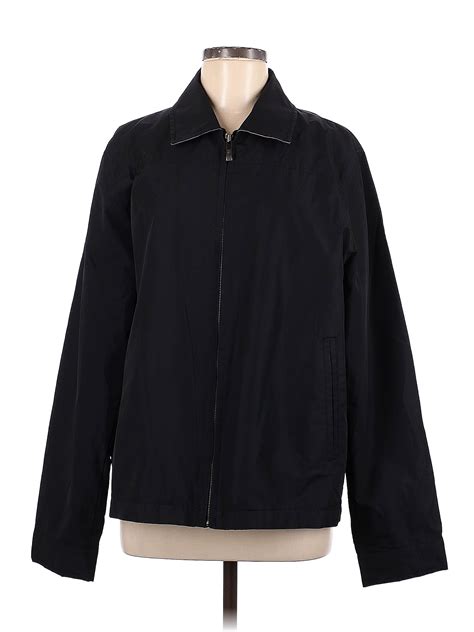Kenneth Cole Reaction 100 Polyester Solid Black Jacket Size M 64