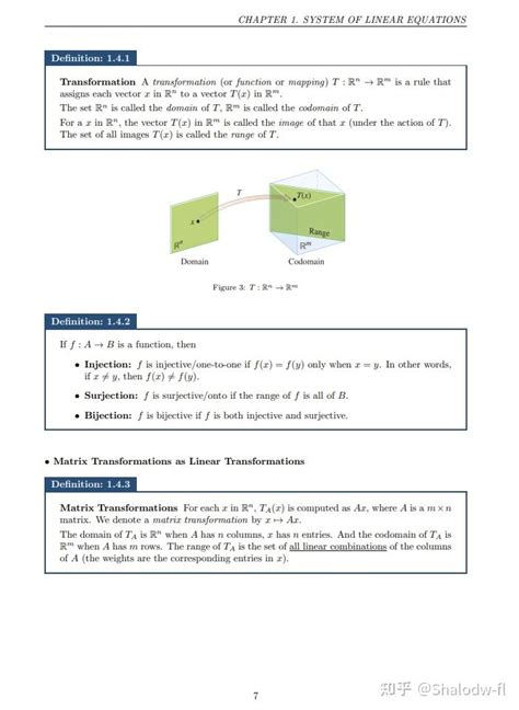 Chapter 1 Linear Equations In Linear Algebra 知乎