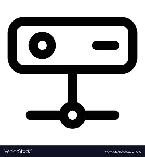 Server A Network Provider Unit Royalty Free Vector Image