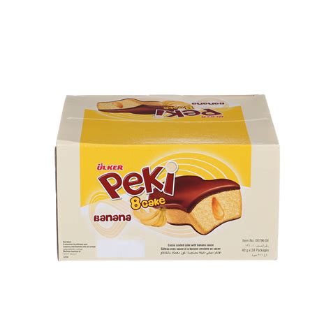 Ulker Peki 8 Banana Cake 40gm × 24s Sharjah Co Operative Society