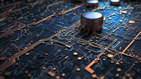 Premium Ai Image Quantum Computer Circuit Background And Chip Circuit