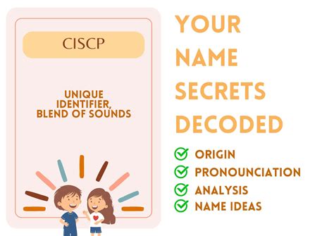 Ciscp Name Meaning And Pronunciation