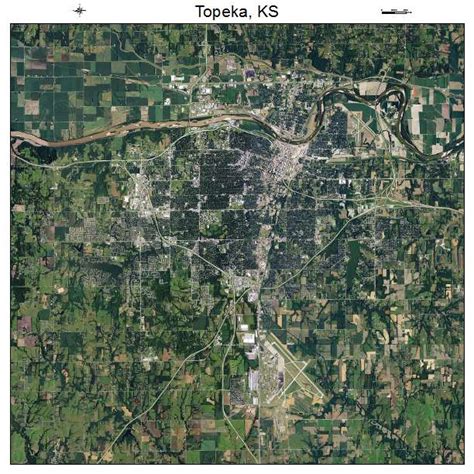 Aerial Photography Map Of Topeka Ks Kansas