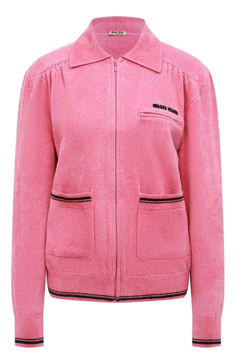 Женский розовый кардиган Miu Miu купить в интернет магазине ЦУМ арт Mmf426 1yt1 F0028 узнать о