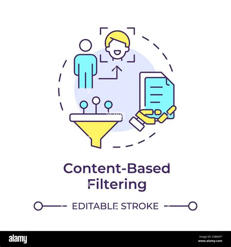Content Based Filtering Multi Color Concept Icon Stock Vector Image And Art Alamy