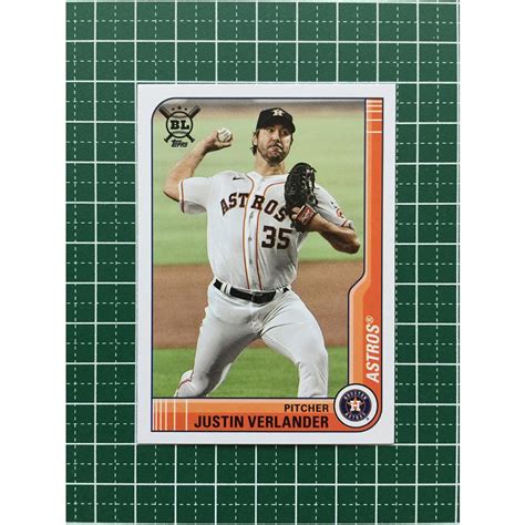★topps Mlb 2021 Big League 75 Justin Verlander Houston Astros ベースカード