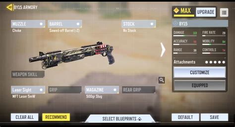 By15 Pump Shotgun Codmobile Loadouts