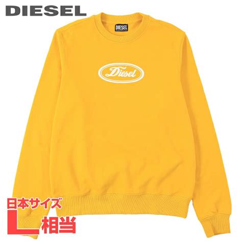 【楽天市場】 Diesel ディーゼル メンズ ロゴプリント クルーネック プルオーバー スウェットシャツ トレーナー【s Ginn C2felpa】【サイズm】【1サイズ程大きめのサイズ感