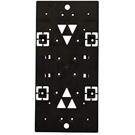 Gibraltar Mailboxes Universal Mailbox Mounting Bracket Molded Plastic Black Mounting Bracket