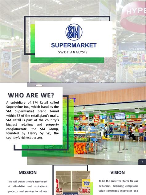Sm Supermarket Swot Analysis Pdf