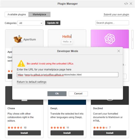 How To Test Your Plugin In The Onlyoffice Plugin Marketplace Before Publishing Onlyoffice Blog