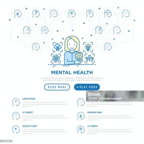 심리학자는 정신 건강 웹 페이지 템플릿을 분석합니다 얇은 라인 아이콘 부정적인 생각 감정적 추론 논리적 인 계획 강박 관념 내면의 대화 균형 자기 정체성 벡터 일러스트레이션