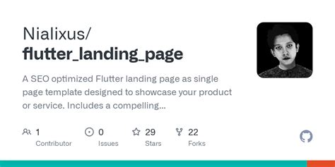 github nialixus flutter landing page a seo optimized flutter landing