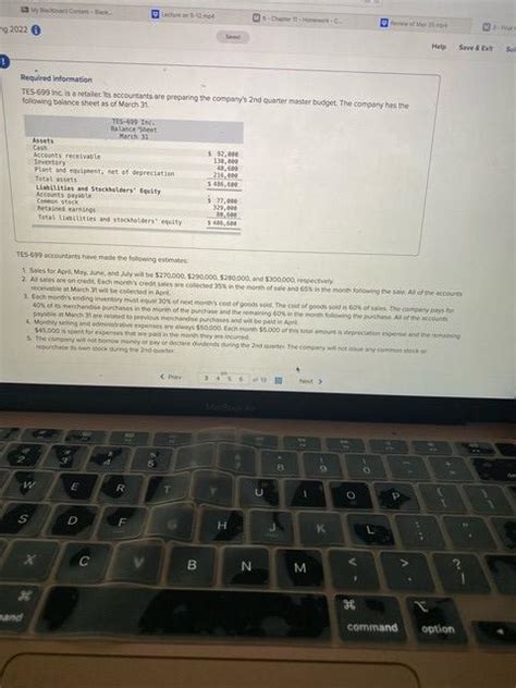 Solved My Cock Chap Homework C May 24 Seved Help Required Chegg Com