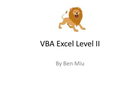 Learn Excel Macro