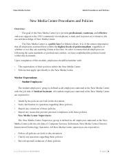 NMC Procedures And Policies Update 8 24 2021 SignedCC Docx New Media Center Work Procedures