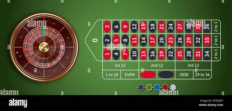 Roulette Table Layout Stock Vector Images Alamy