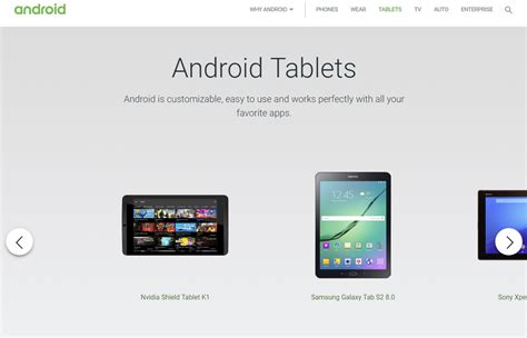 Update It S Back Google Unceremoniously Removes The Tablet Section From Official Android Website