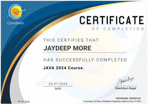 Jaydeep More On Linkedin Java Core2web Learningjourney Softwaredevelopment