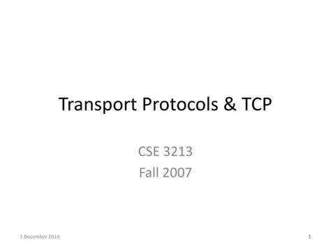 PPT Transport Protocols TCP PowerPoint Presentation Free Download ID
