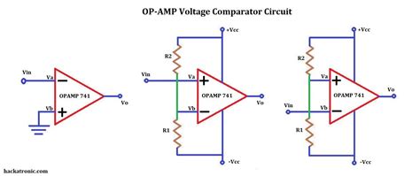 Voltage Comparator Circuit Using Opamps Hackatronic