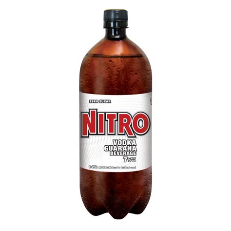 Nitro Zero Sugar Vodka Guarana Beverage 7 Pet Bottle 125 Litre