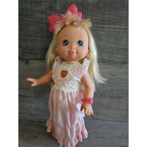 Vtg Mattel 1988 Pj Sparkles Light Up Doll Original Dress Works Etsy