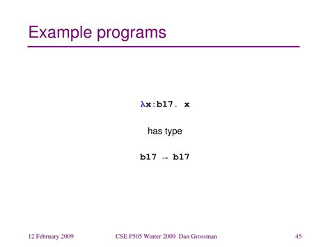 Ppt Csep505 Programming Languages Lecture 6 Types Types And
