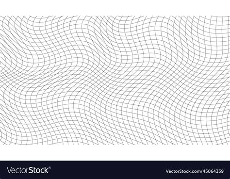 Grid Pattern Line Wave Wavy Background Warp Vector Image