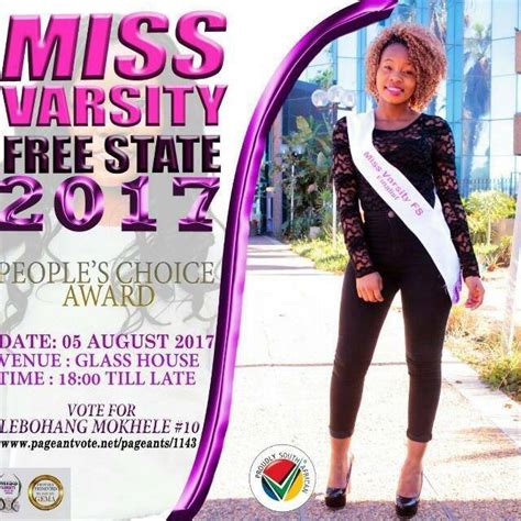 Lebohang Lizo Mokhele Miss Varsity Fs Finalist