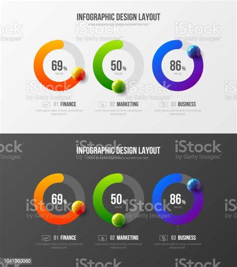마케팅 분석 프레 젠 테이 션 벡터 일러스트 레이 션 템플릿 번들 3차원 형태에 대한 스톡 벡터 아트 및 기타 이미지 3차원 형태 차트 3가지 개체 Istock