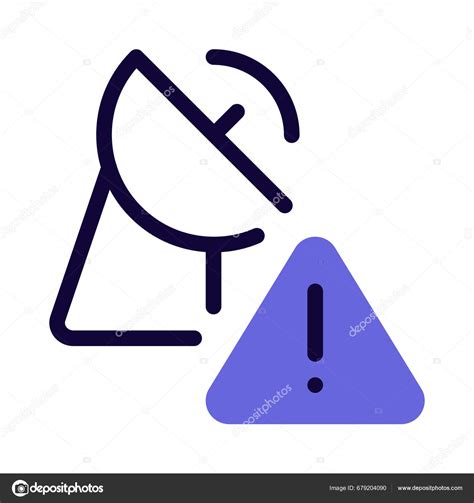 Error Satellite Dish Network Isolated White Background Stock Vector By ©get4net 679204090