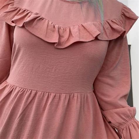 خرید و قیمت پیراهن عروسکی جنس ابروبادی گرم بالا رنگبندی داره سایز 36 تا